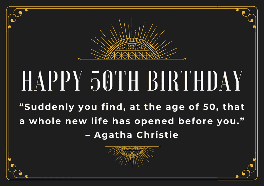 What To Write In A 50th Birthday Card 