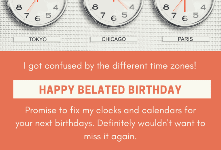 120 Best Belated Birthday Messages and Sayings with Images ...