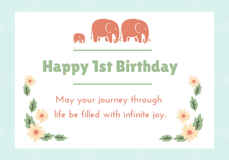 150 Perfect First Birthday Card Messages | FutureofWorking.com