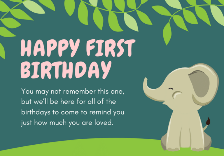 150 Perfect First Birthday Card Messages | FutureofWorking.com