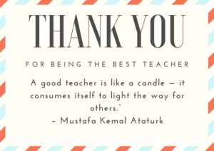 100 Best Teacher Appreciation Thank You Notes Ever Written ...