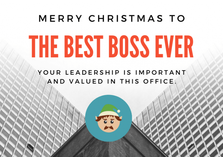 75 Perfect Christmas Messages to your Boss | FutureofWorking.com
