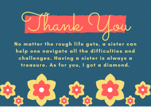 50 Heartfelt Thank You Sister Messages and Quotes | FutureofWorking.com